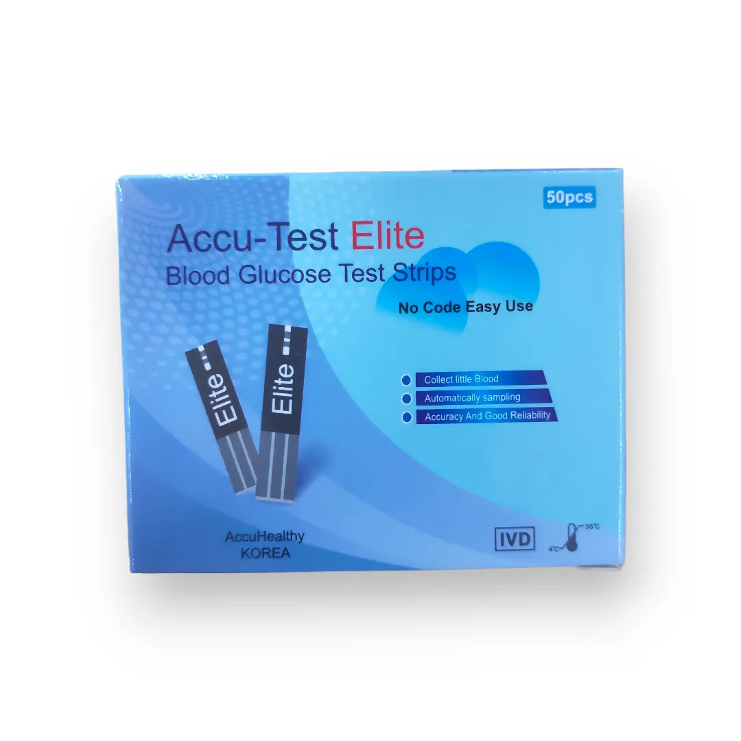 Accu Test Elite Blood Glucose Test Strips 50 pcs | Healthway
