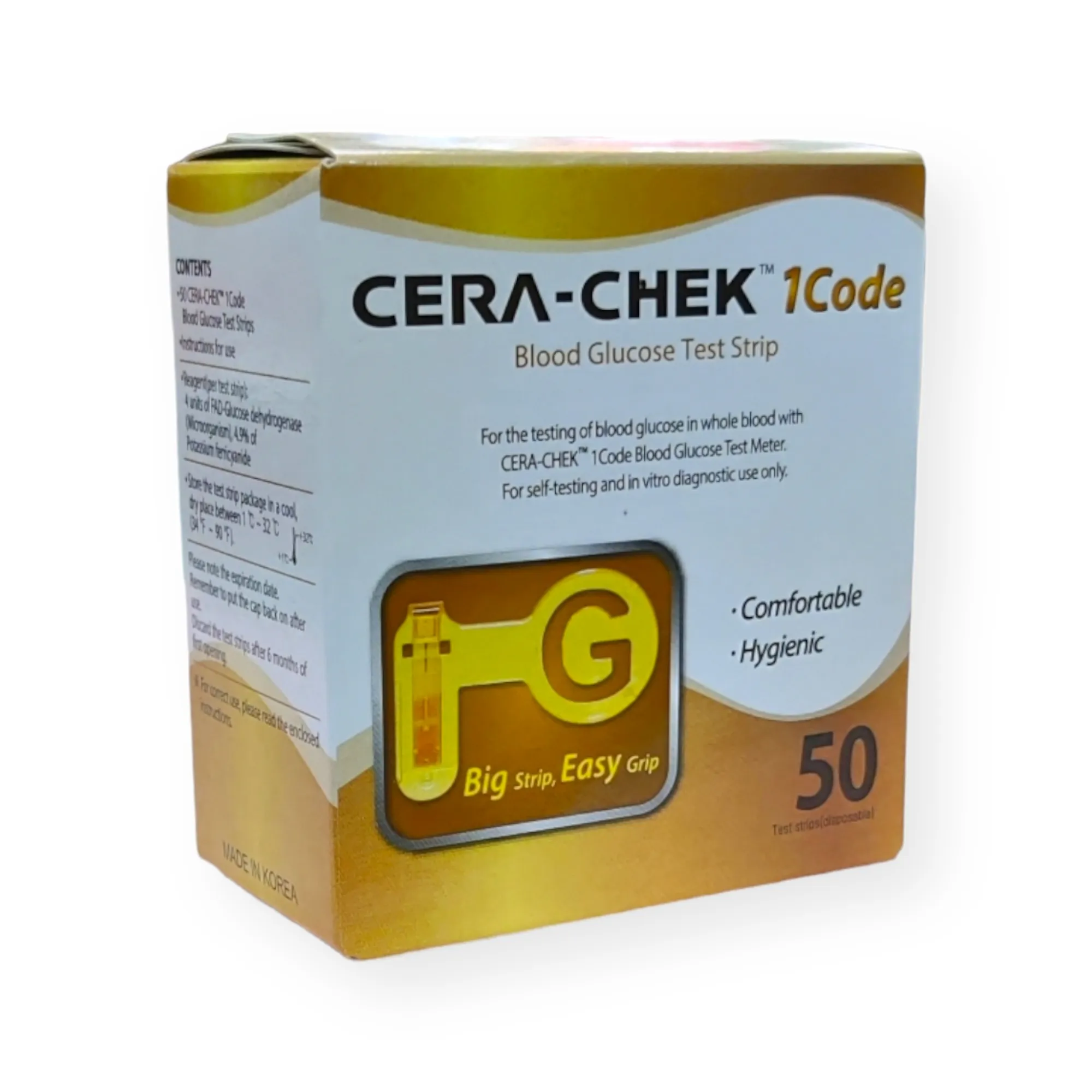 Healthway | Cera-Chek 1 Code Blood Glucose Test Strip – 50 pcs