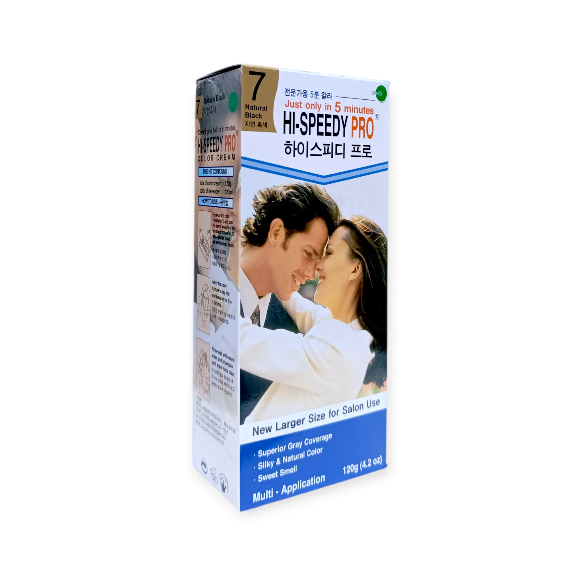 Hi-Speedy Pro Hair Color Natural Black 7 (120g) | Healthway