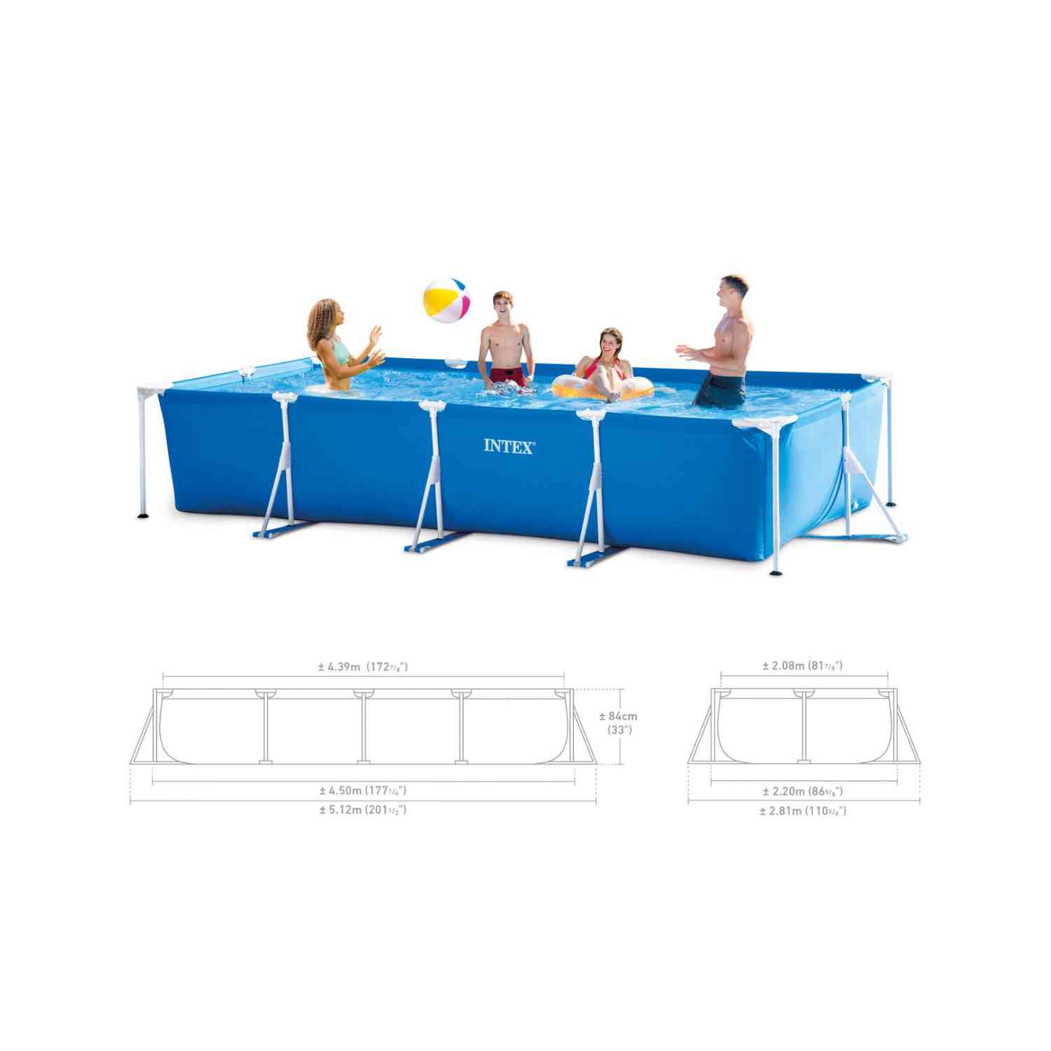 Healthway | INTEX Rectangular Frame Pool (4.5m X 2.2m X 84cm) Healthway | INTEX Rectangular Frame Pool (4.5m X 2.2m X 84cm)